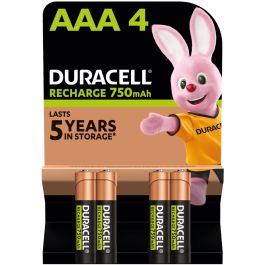 Duracell Rechargeable AAA 750mAh Batteries HR03 | 4-Pack