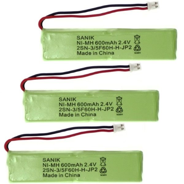 iDect X3 X3i Trio Cordless Phone Batteries 2.4V 600mAh Triple Pack X31 ...